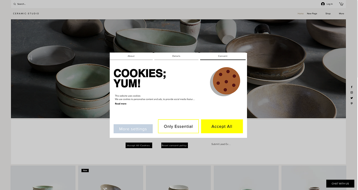 Creating Custom Cookie Banner in Wix For Free | by Michael Mares | Medium