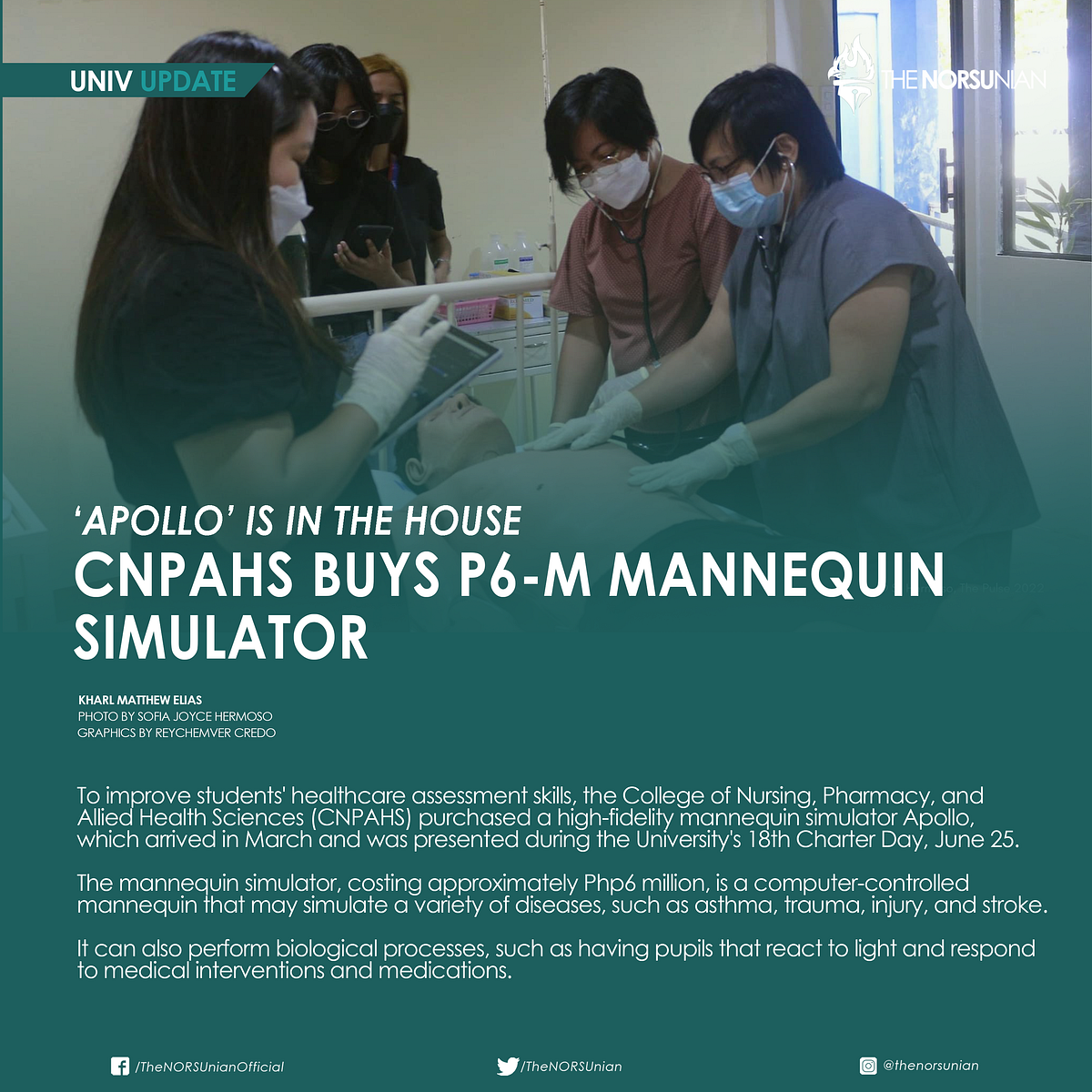 CNPAHS buys P6-M mannequin simulator | by The NORSUnian | Medium