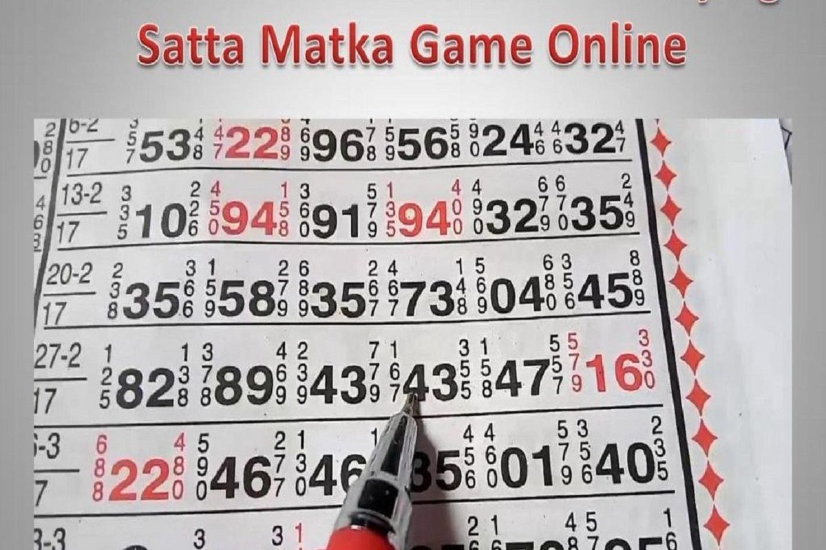 Exploring the Intriguing World of Satta Matka: A Game of Chance and Strategy | by ...