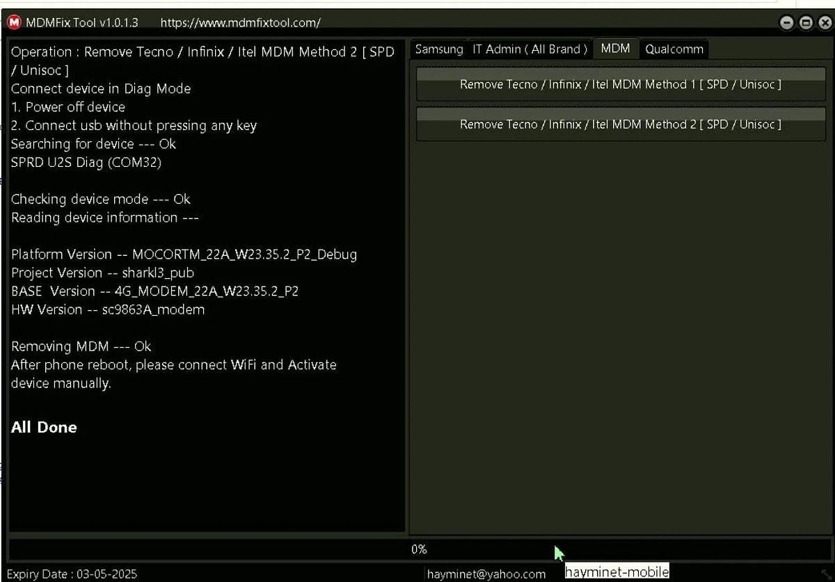 MDM Fix Tool V1.0.1.3 Latest Version 2024 | by GSM Jony | Medium