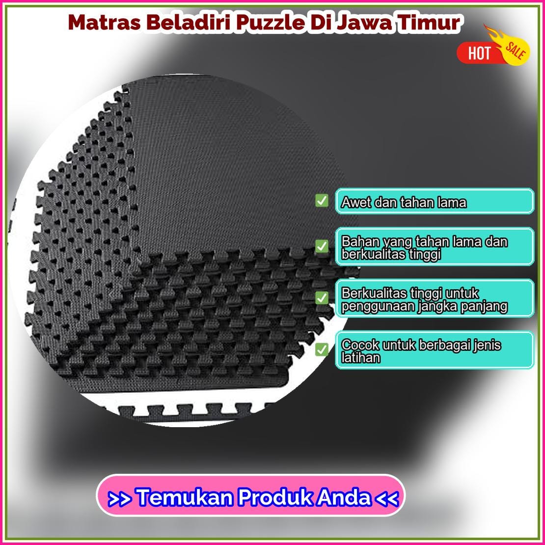 Matras Beladiri Puzzle Di Jawa Timur - Matras Judo - Medium