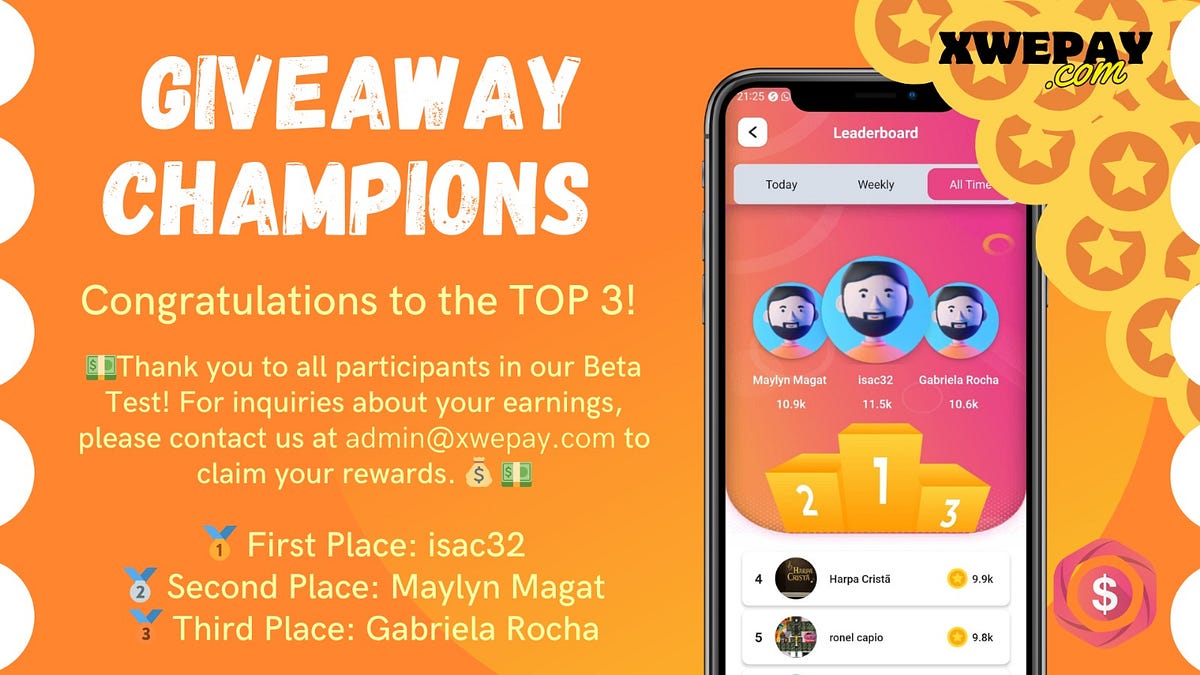 The winners! - WE PAY - Medium