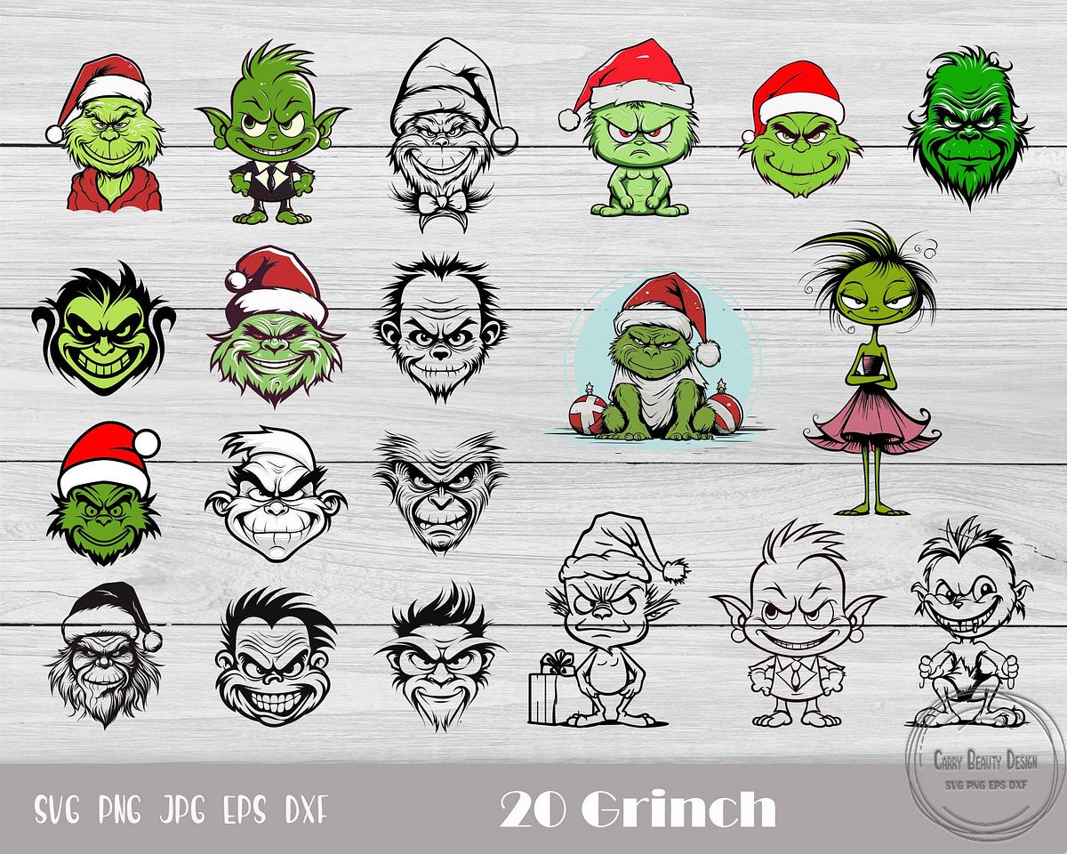 20 Grinch Svg Bundle, , Grinch Png, The Grinch Svg, Christmas Grinch Svg, Grinch Christmas ...