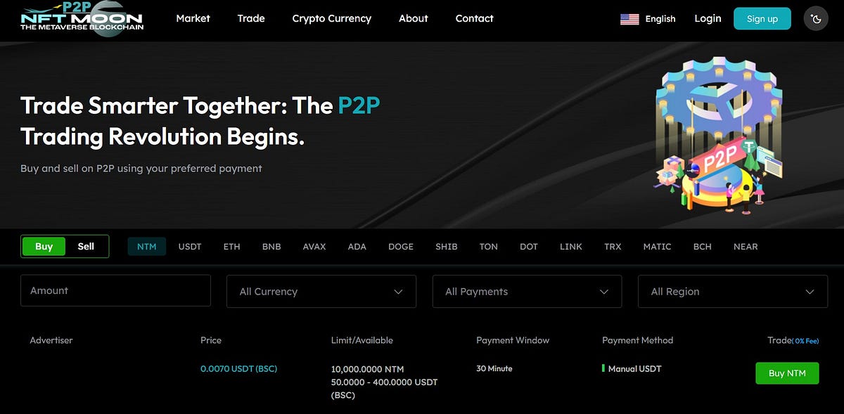 The advantages of the P2P platform for the user, investor and NFT Moon Metaverse | by NFT Moon ...