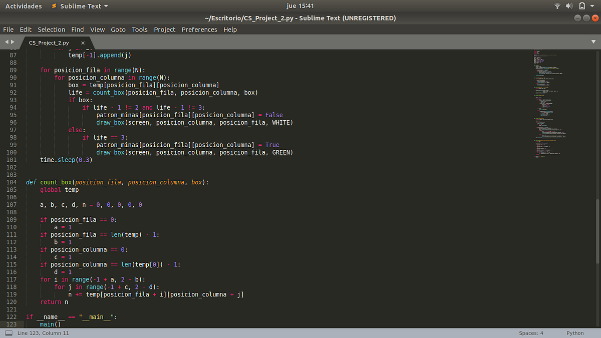 Avances del proyecto. Avanzando el código del juego de la… | by Joe ...