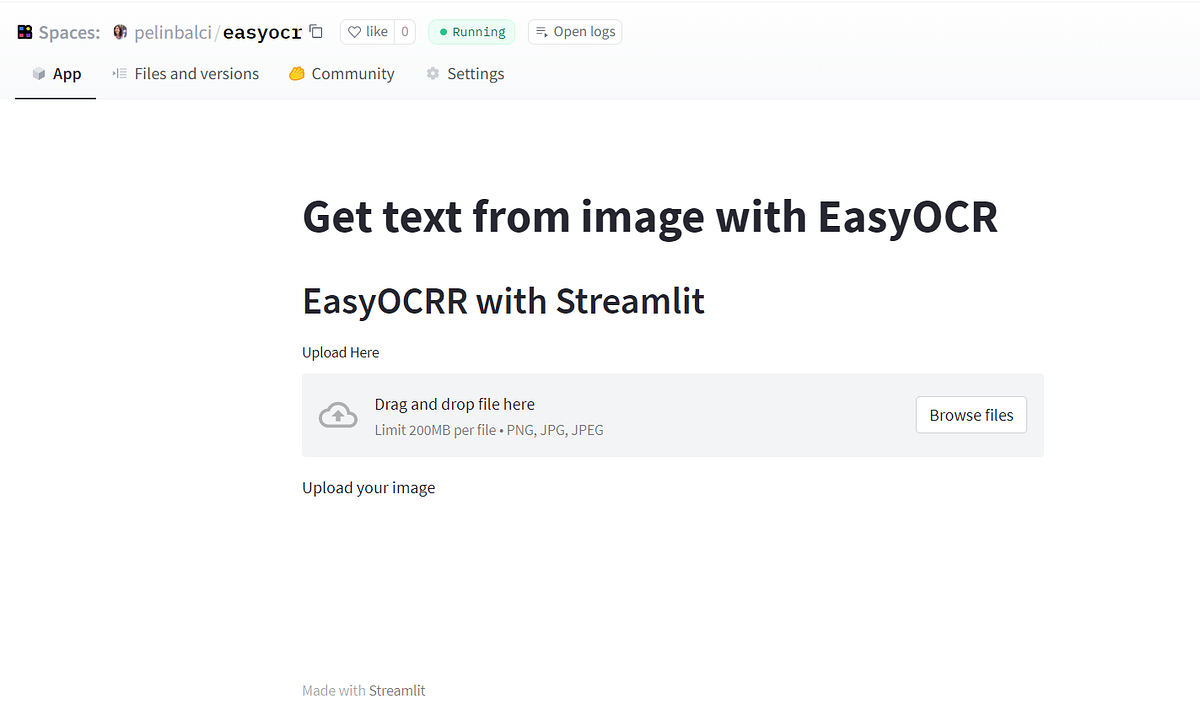 EasyOCR with Hugging Face & Streamlit | by Pelin Balci | Medium