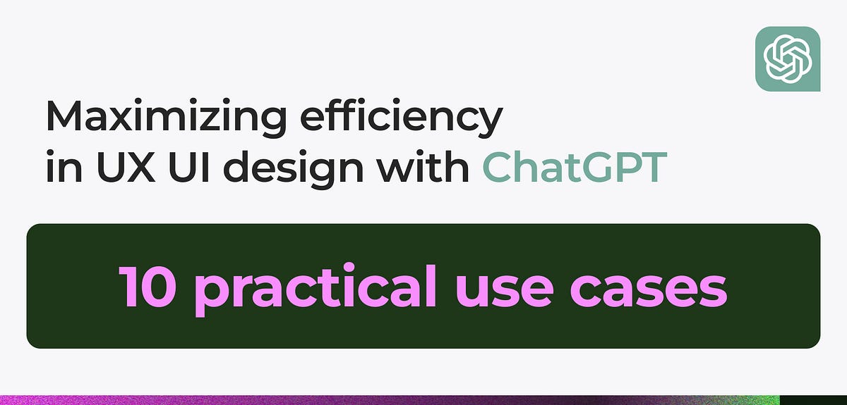 UX UI design with ChatGPT: practical use cases | Bootcamp