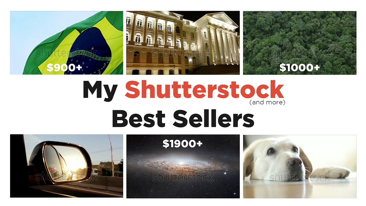 My Stock Footage Top Sellers — How much I earn on Shutterstock, Pond5 ...