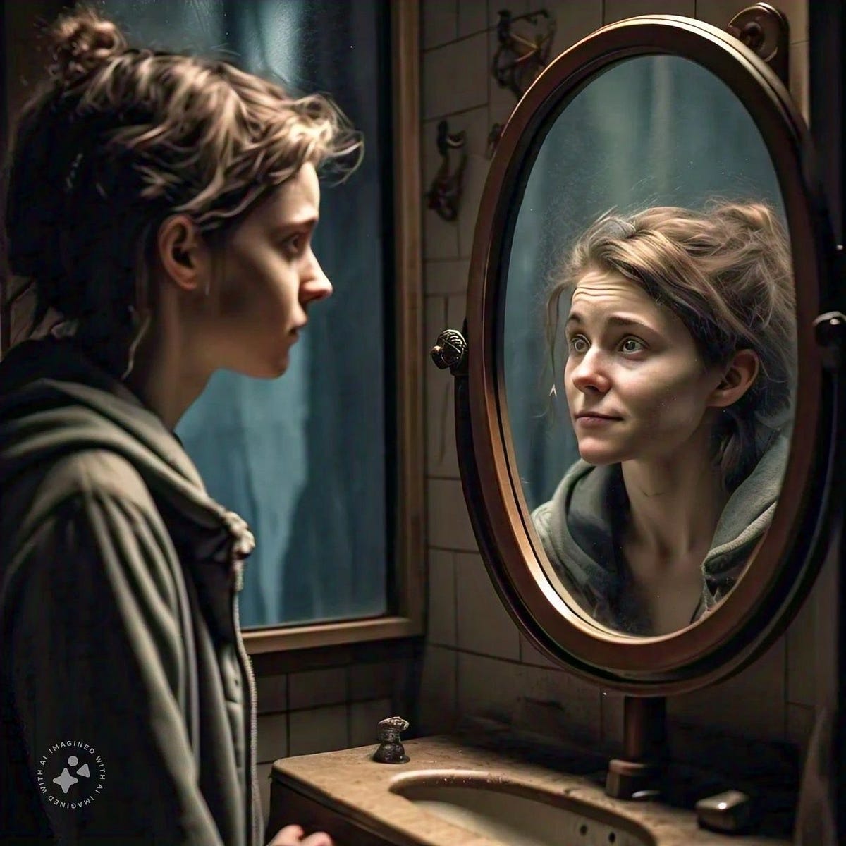 MIRRORS :_FACE TO FACE “She's so beautiful” I repeated to myself while ...