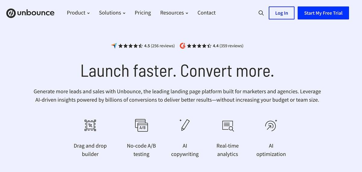 Unbounce Review: The Best AI-Powered Landing Page Builder for Online Marketing | by Max ...