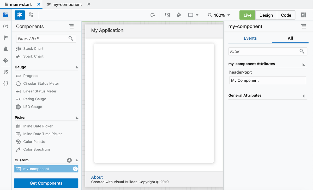 Composite Components in VBCS | Oracle VB Studio and JET