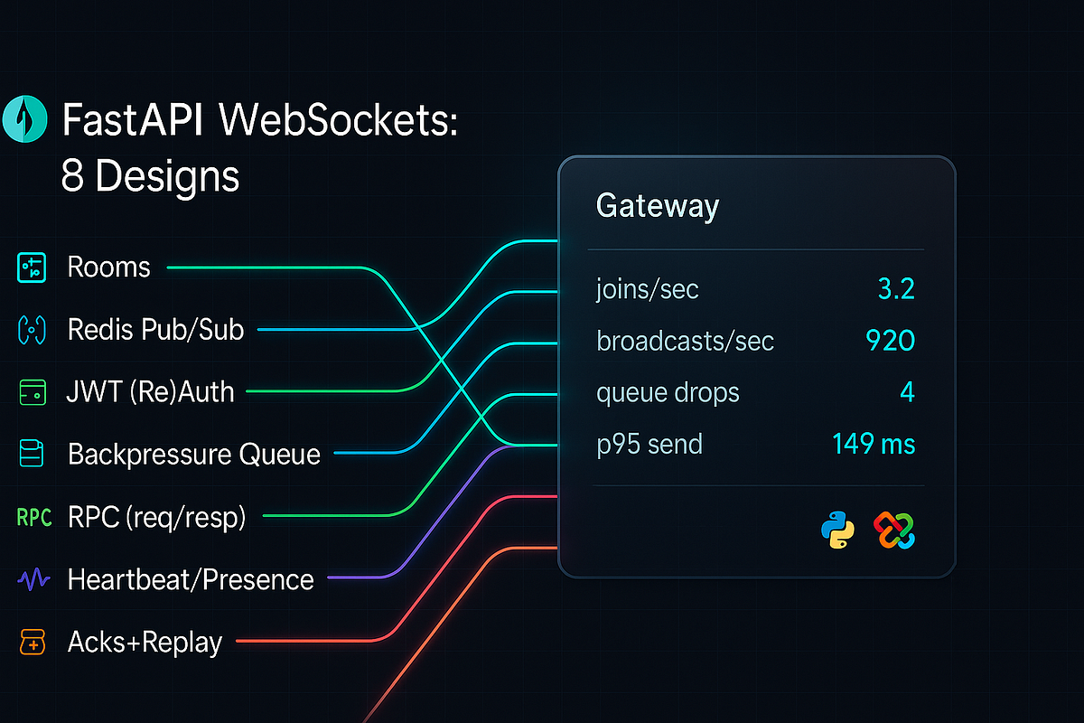 8 FastAPI WebSocket Patterns for Real-Time Calm | by Hash Block | Sep, 2025 | Medium