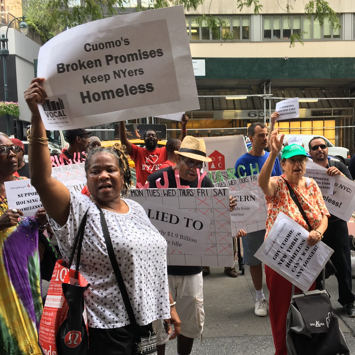 Activists Protest Delay in Affordable Housing Outside Cuomo’s Office ...