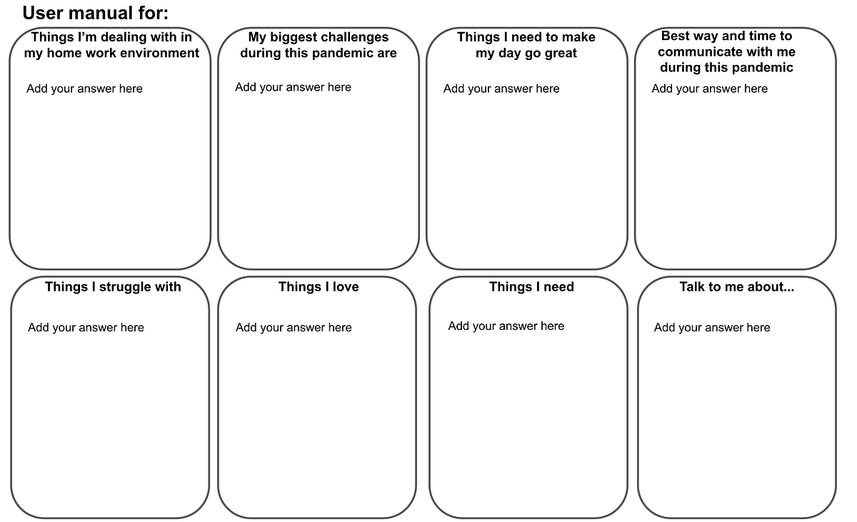 A user manual to me: Covid-19 edition | by Kelsey Merkley | Medium