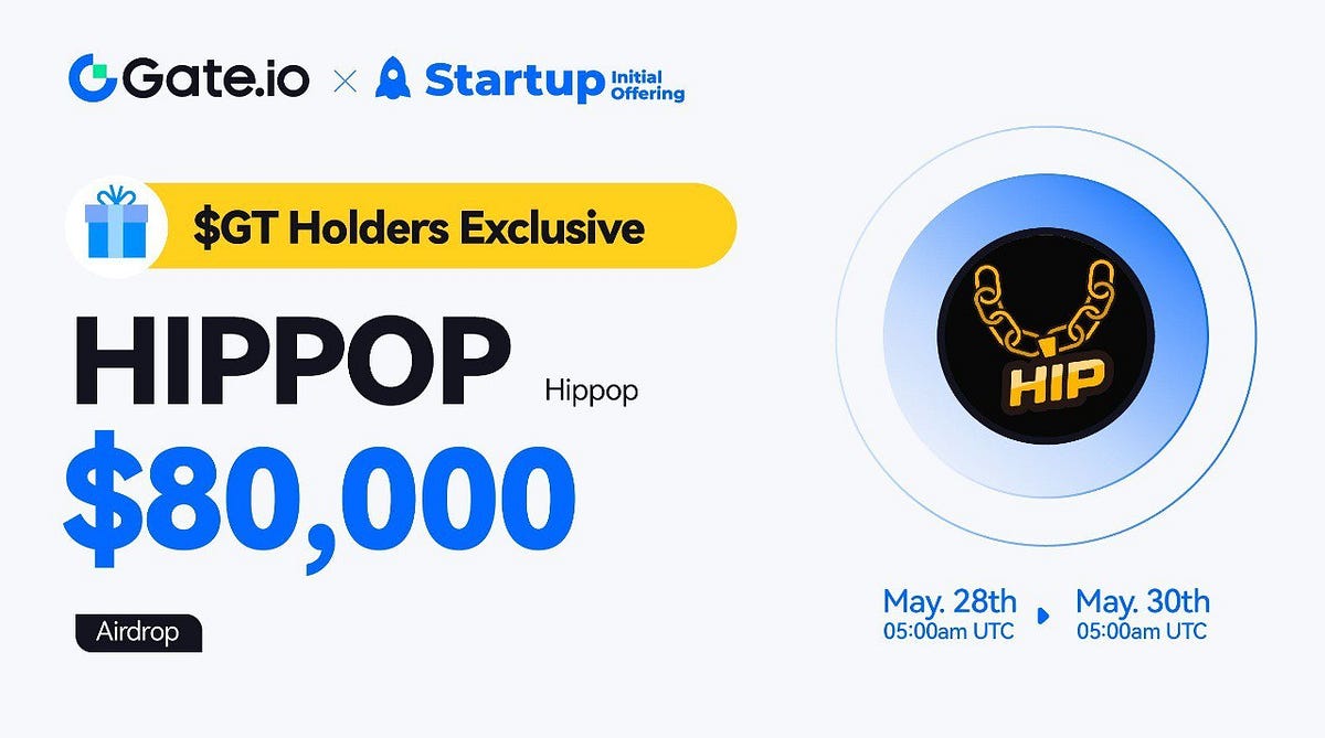 📣Gate.io Startup Free Offering: Hippop (HIPPOP) - HIPPOP - Medium