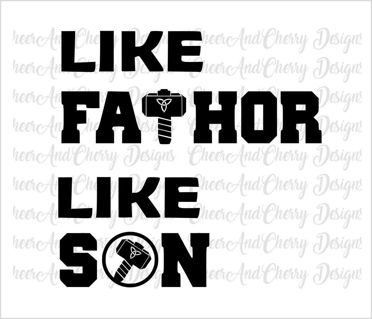Fathor svg, Like Father like son Svg, Fathers day cut file, dad and son ...
