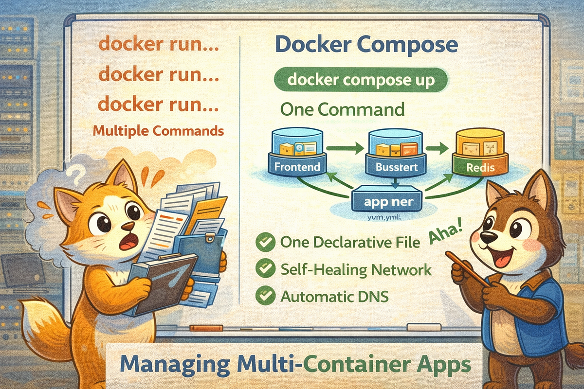 devopDay-10 Docker Compose Explained | by Sivasai | Jan, 2026 | Medium