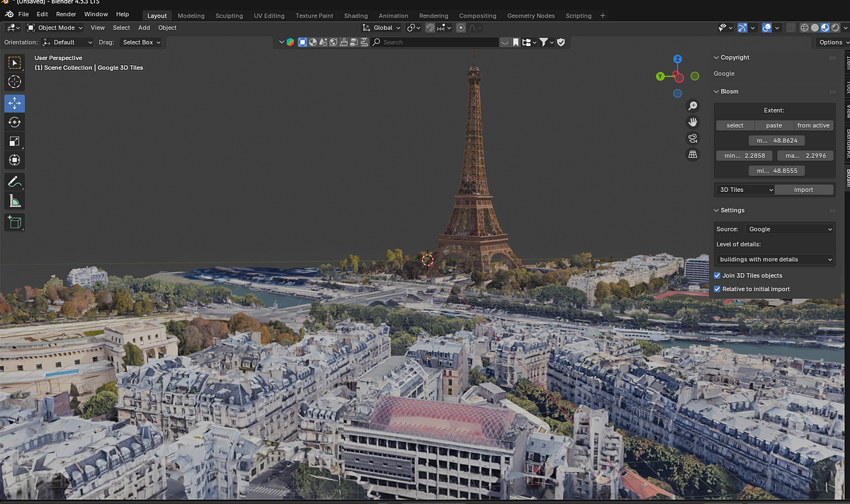 [TUTO] [BLENDER] Importing google map to blender using Google APIs and ...