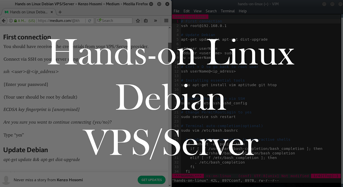 Hands-on Linux Debian VPS/Server. Debian stretch post-install tutorial ...