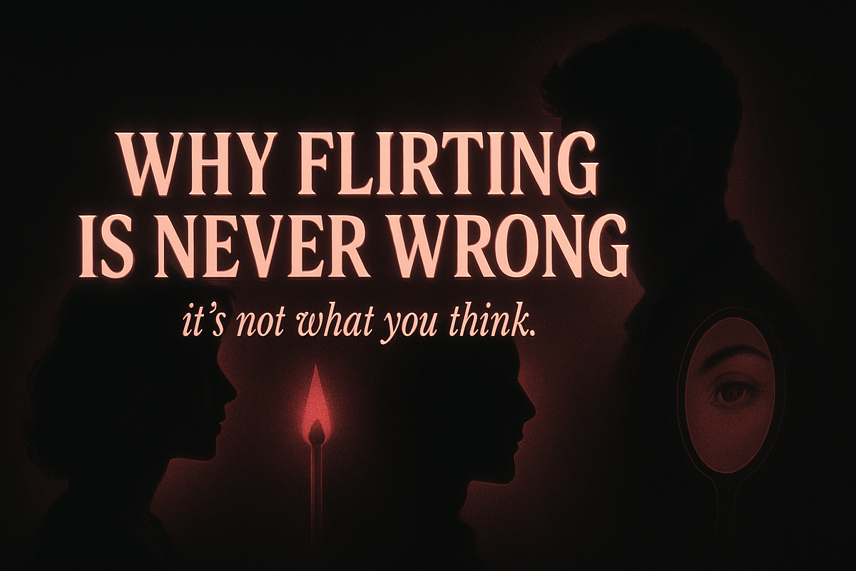Why is FLIRTING never wrong?. Flirting with everyone is toxic, they ...