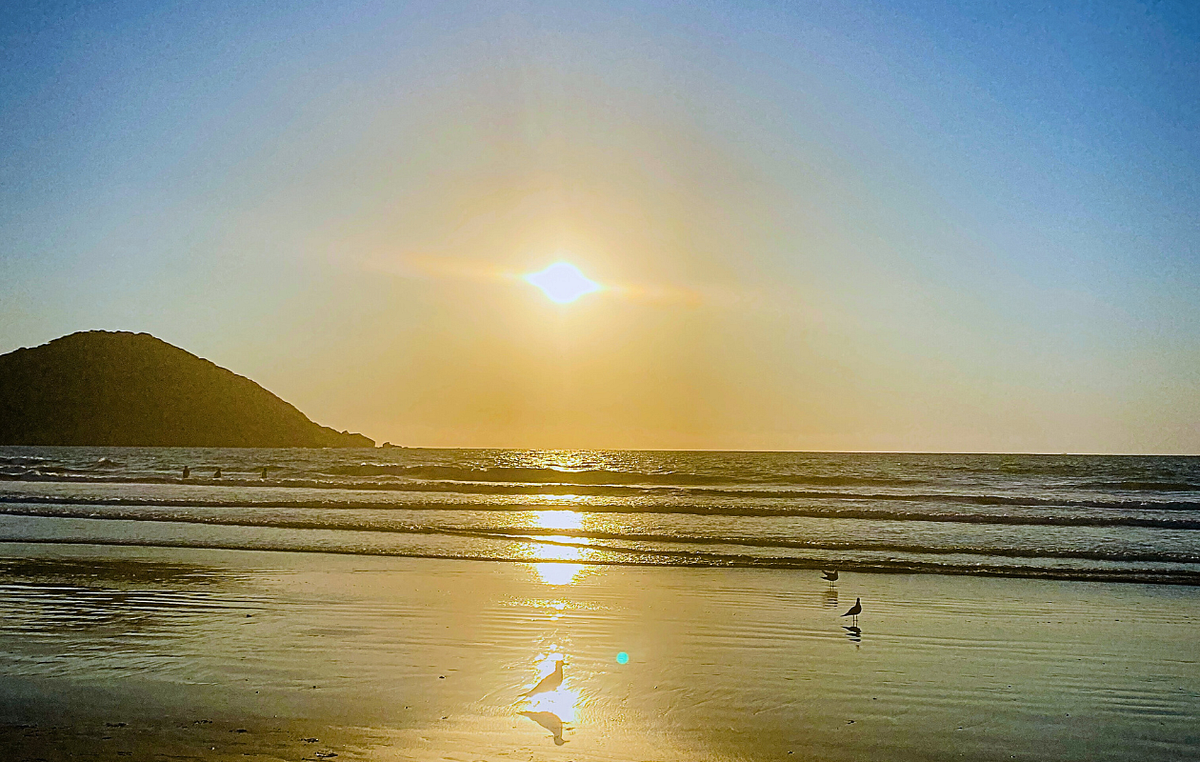 The sky broke open. The crystal shore called me in with its… | by Leah ...