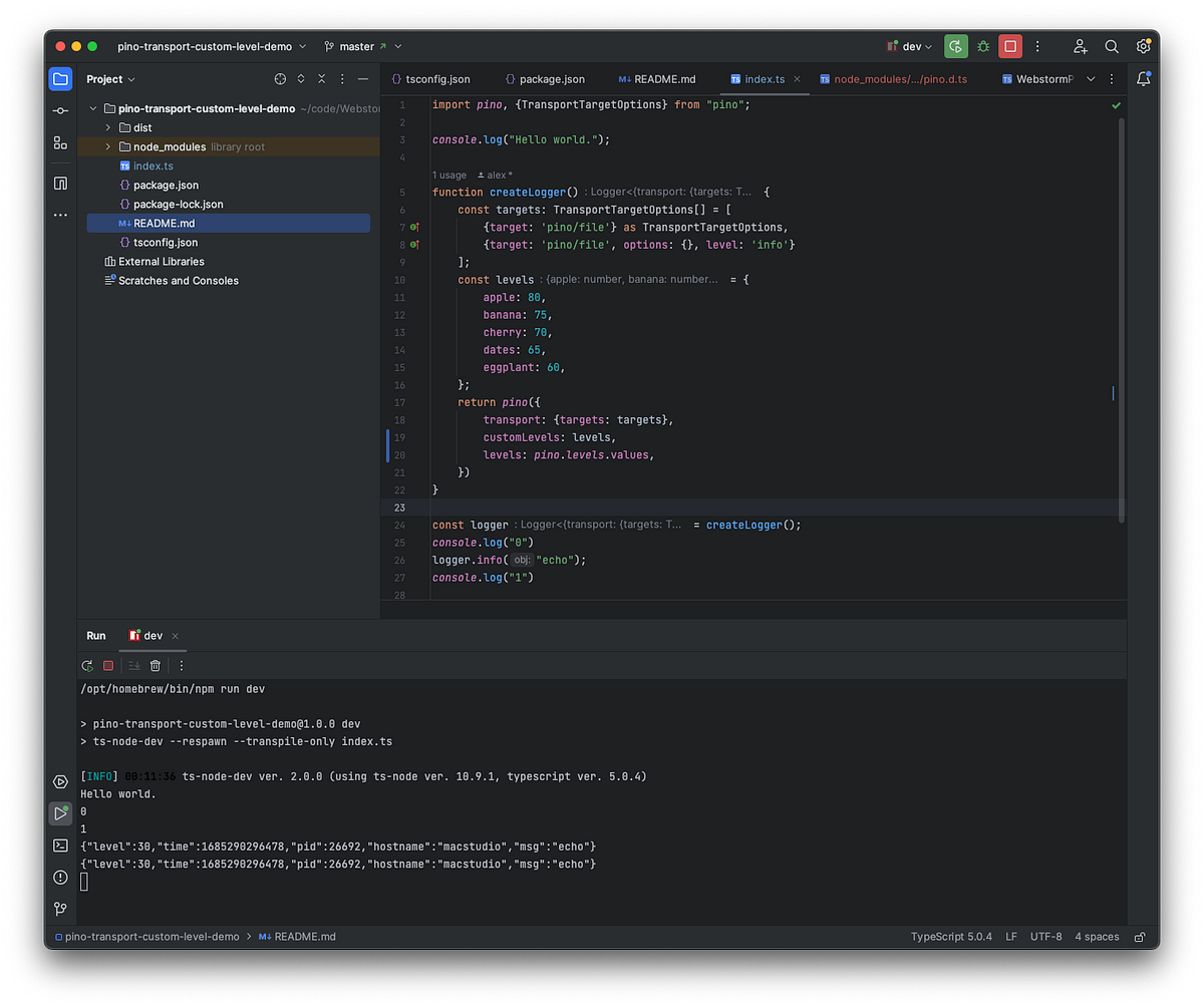 How pino failed on customLevels with transport targets | by HYisen | Medium