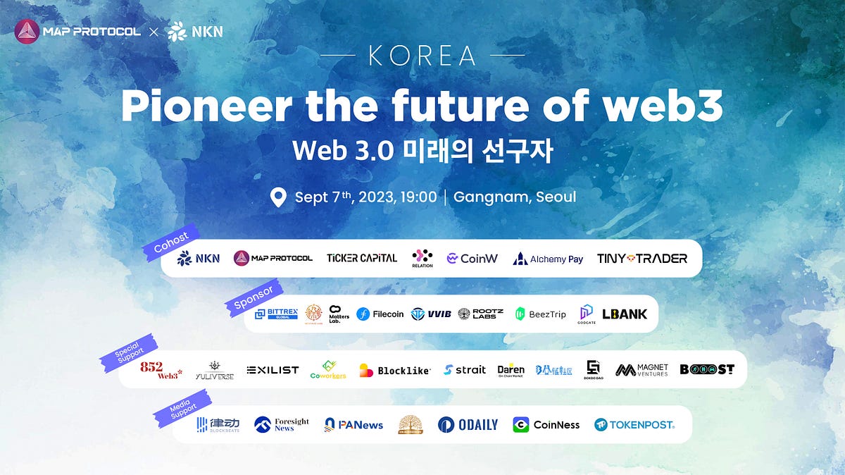 Pioneer the Future of Web 3– Web 3 미래의 선구자: Join us at KBW 2023 | by MAP Protocol 🟣 Bitcoin ...