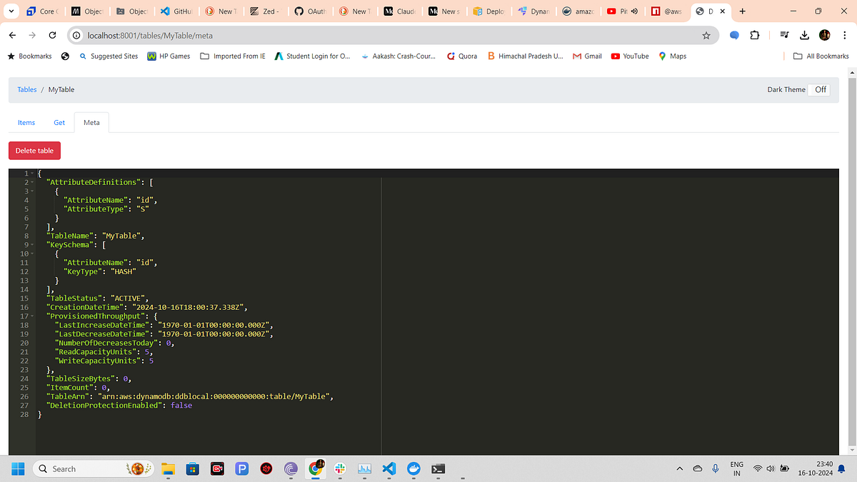 How to use AWS DynamoDb locally (from AWS officially)? | by Bhavya Dhiman | AWS Tip