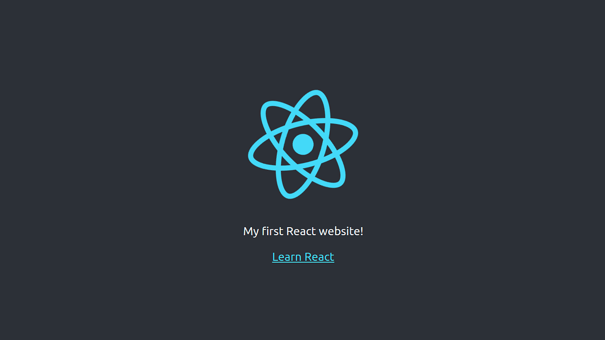 Building Your First React Website | by Andrew Sverdrup | Next Tech | Medium