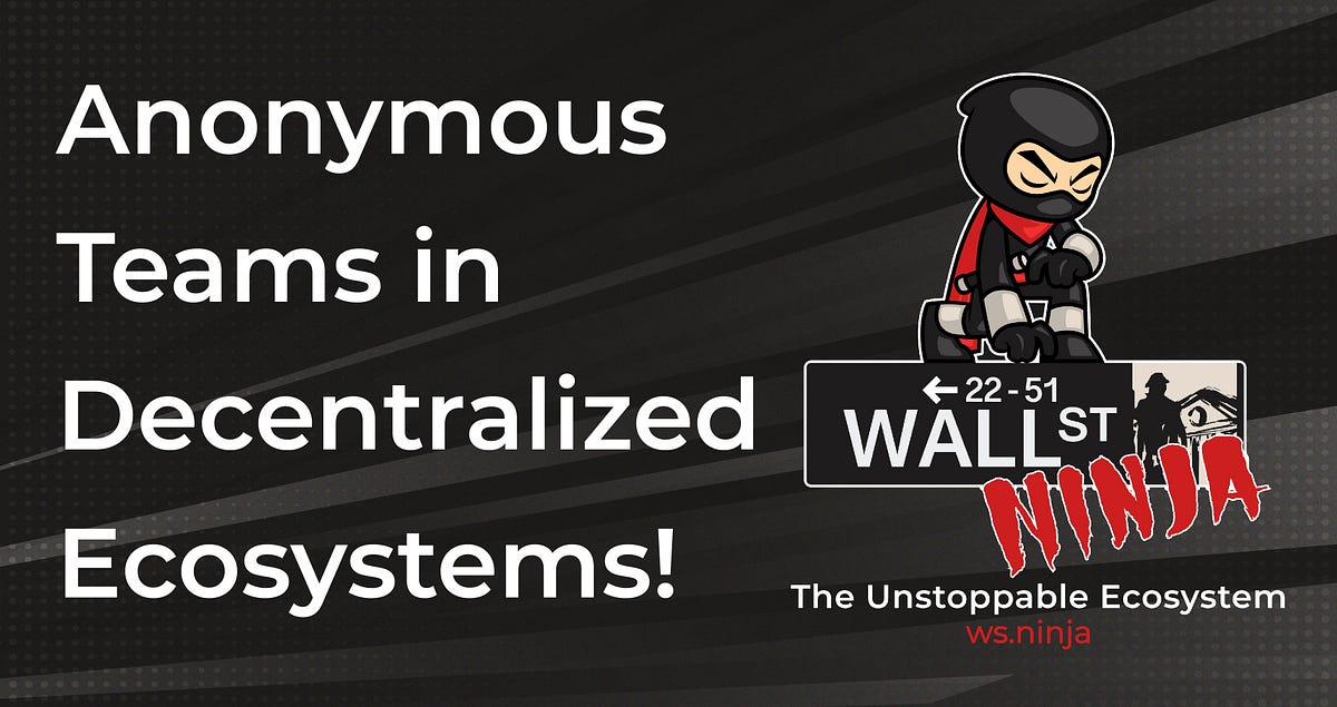 Why anonymous teams are important in Decentralized Ecosystems | by ...