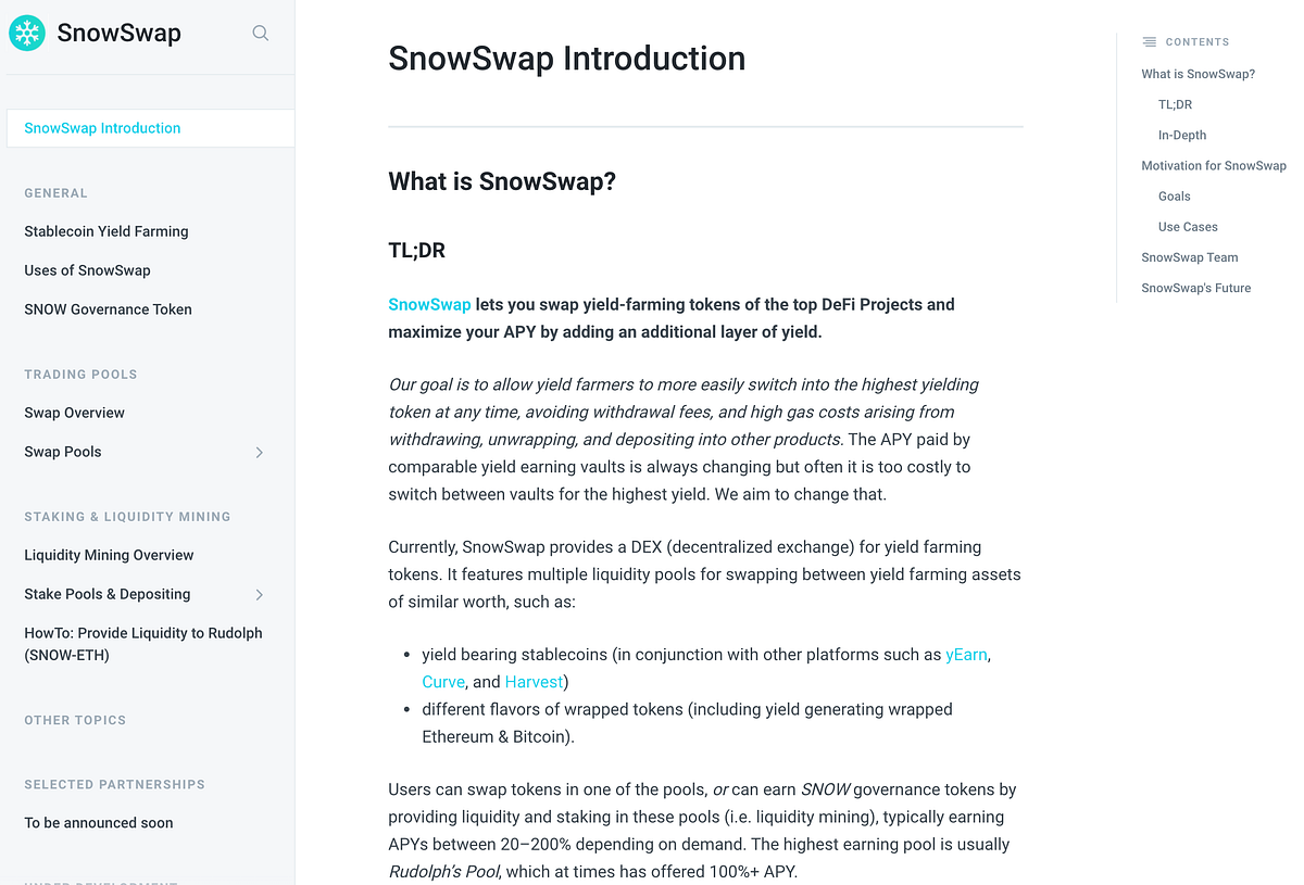 SnowSwap User Guide Now Available | by Snowman | SnowSwap | Medium