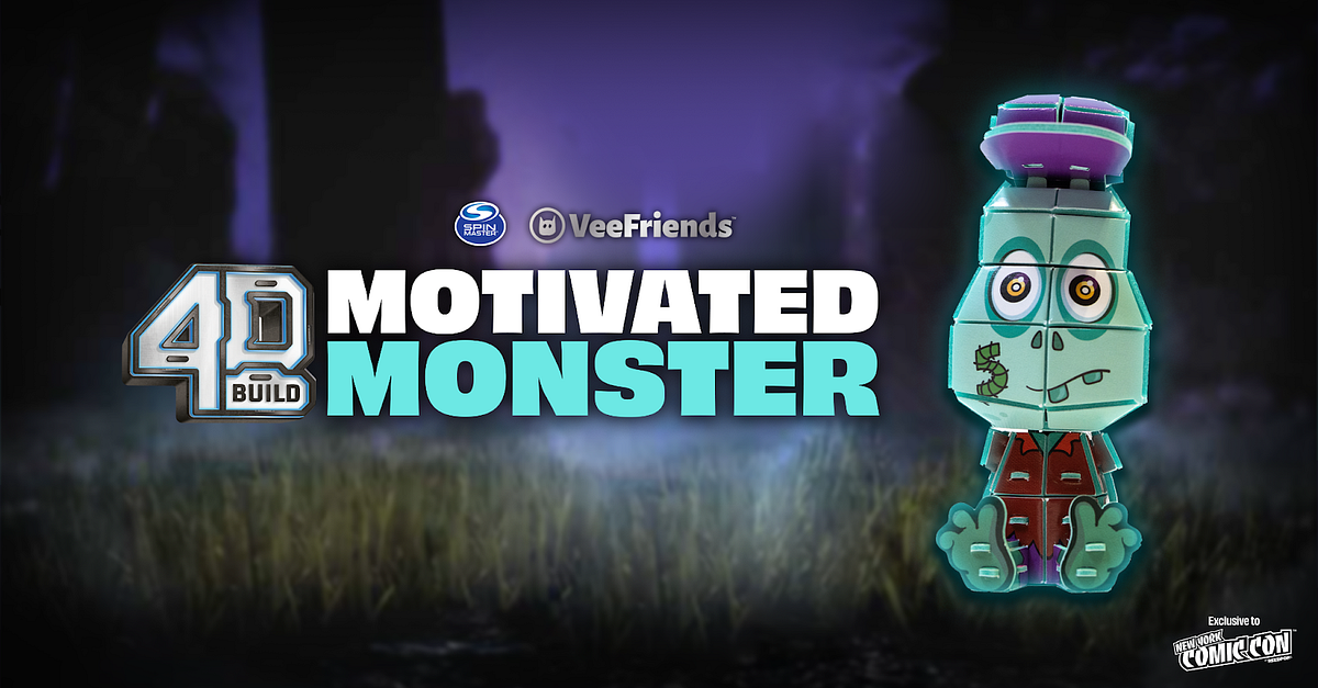 Motivated Monster Arrives As Spin Master 4D Build Exclusively At NYCC ...