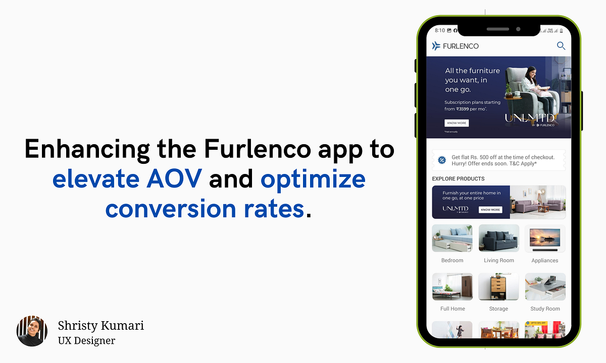 Revamping the combo flow of Furlenco app with the aim to Improve AOV and boosting conversion ...