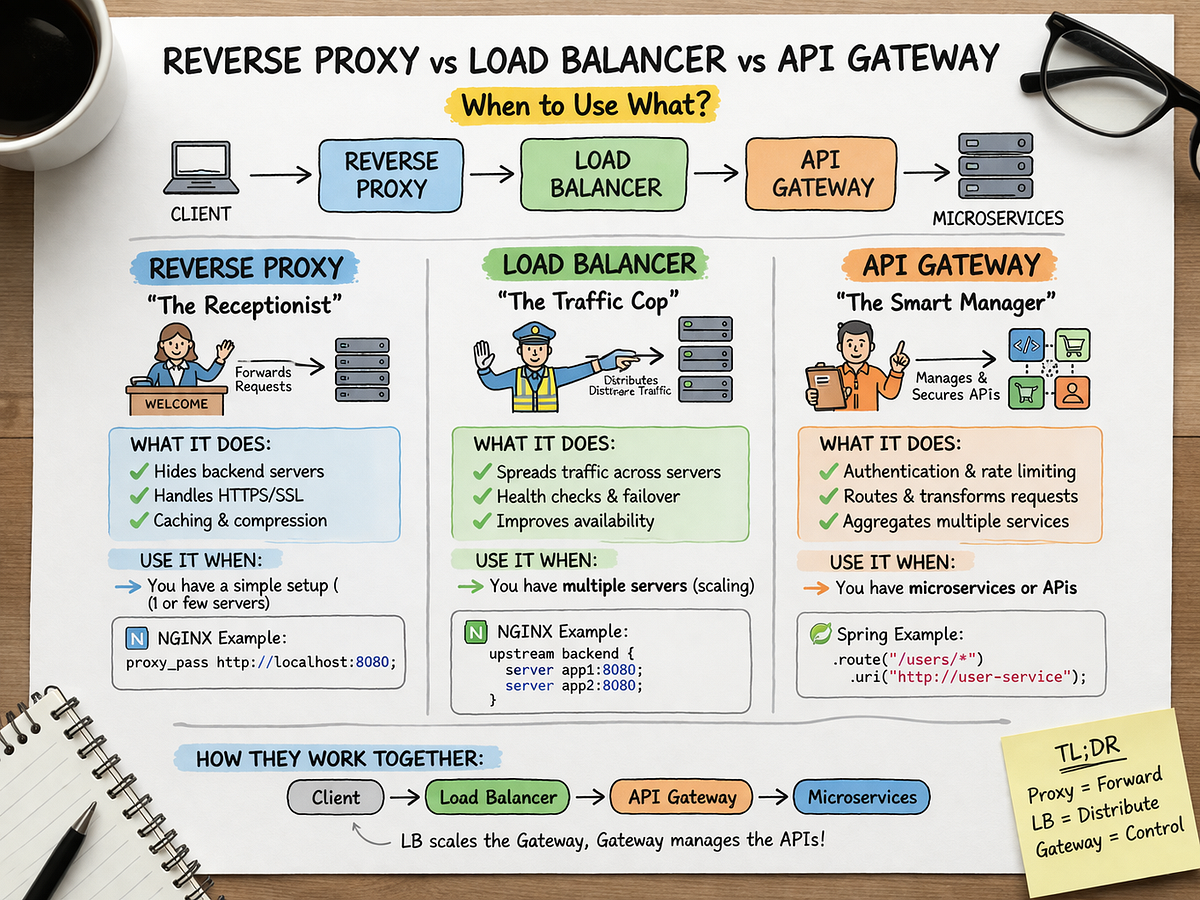 Stop Confusing Reverse Proxy, Load Balancer & API Gateway — Simple ...