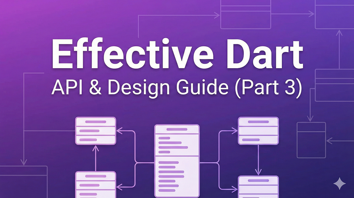 Effective Dart (Part 3): Designing Scalable & Maintainable Dart APIs | by Yash Patel | CodeX ...