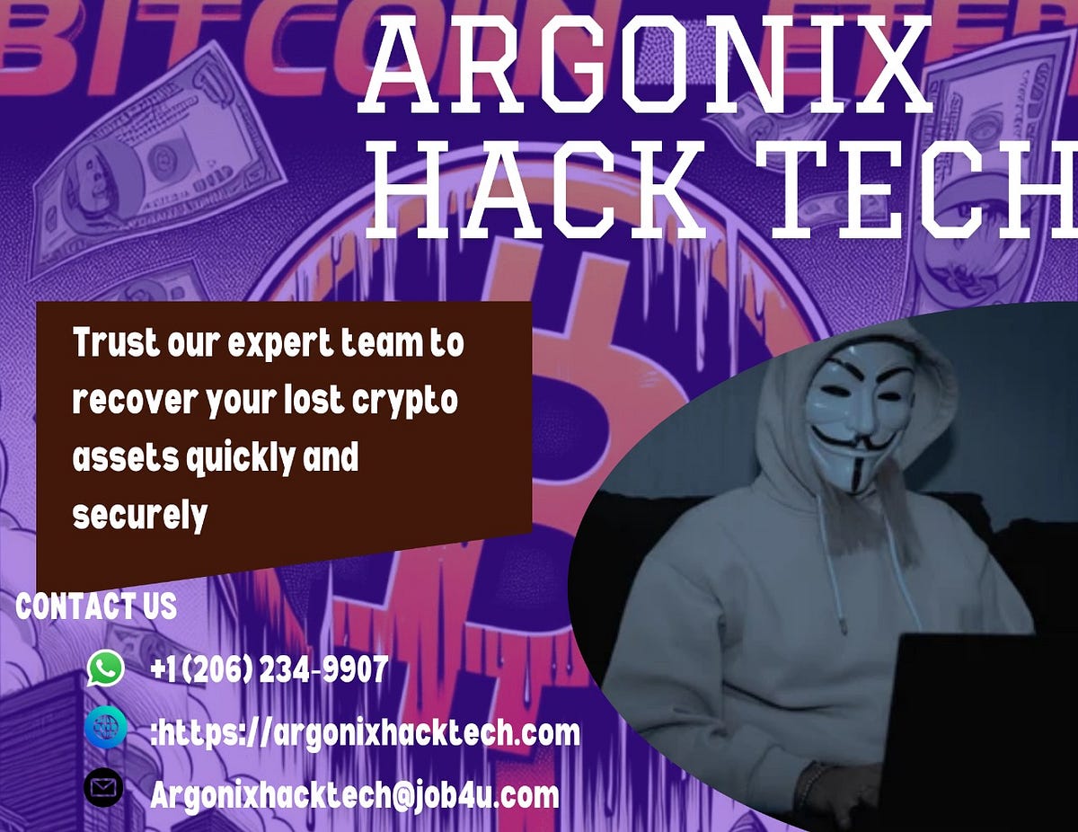 RECOVER FUNDS FROM CRYPTOCURRENCY With__ARGONIX HACK TECH | by Adeline ...