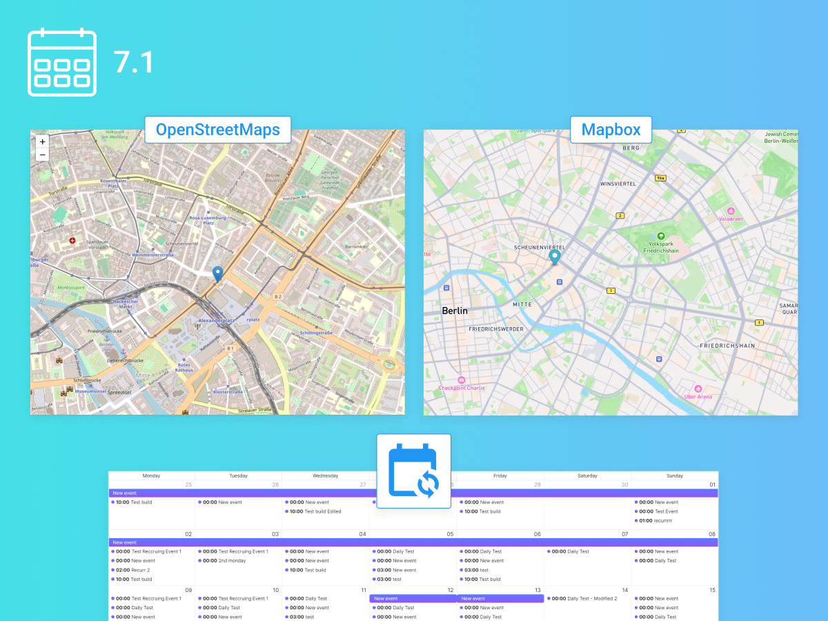 DHTMLX Scheduler 7.1 with Support for RFC-5545 Format for Recurring ...