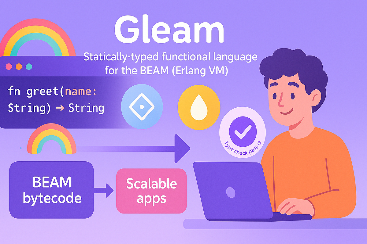 🌈 Gleam: The Statically-Typed Language That Makes BEAM Beautiful | by Nikulsinh Rajput | Jul ...