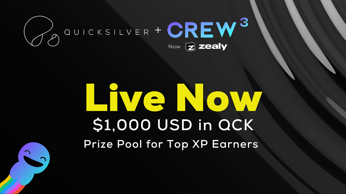 Announcing Quicksilver’s Zealy (Crew3) Questboard: Earn Rewards & Ranks 🏆 | by Quicksilver Zone ...