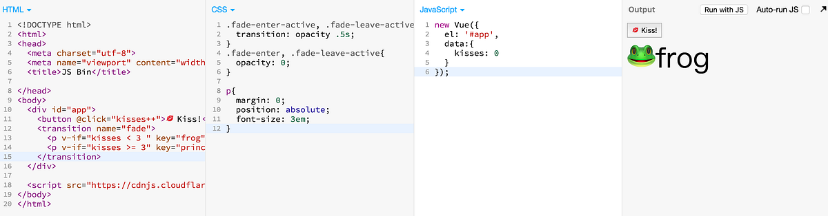 VueJs動畫篇-transition（三）. 轉場渲染 | by ChingFeng | Object實戰 | Medium
