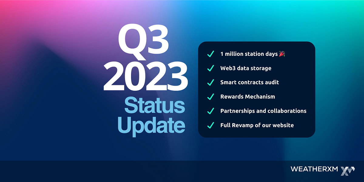 Q3 2023 Status Update. What happened in Q3 2023 in the… | by Panayotis ...