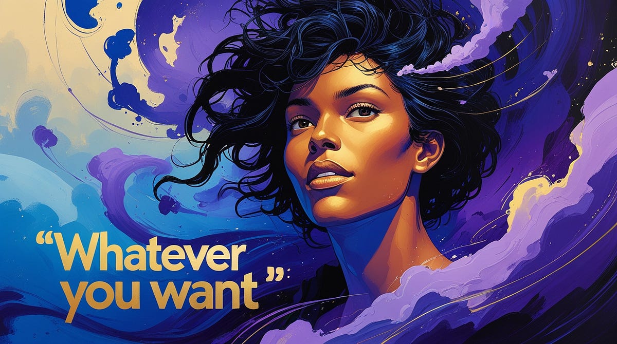 How “Whatever You Want” Is the Most Dangerous Line | by Mr. Tee. | Sep ...