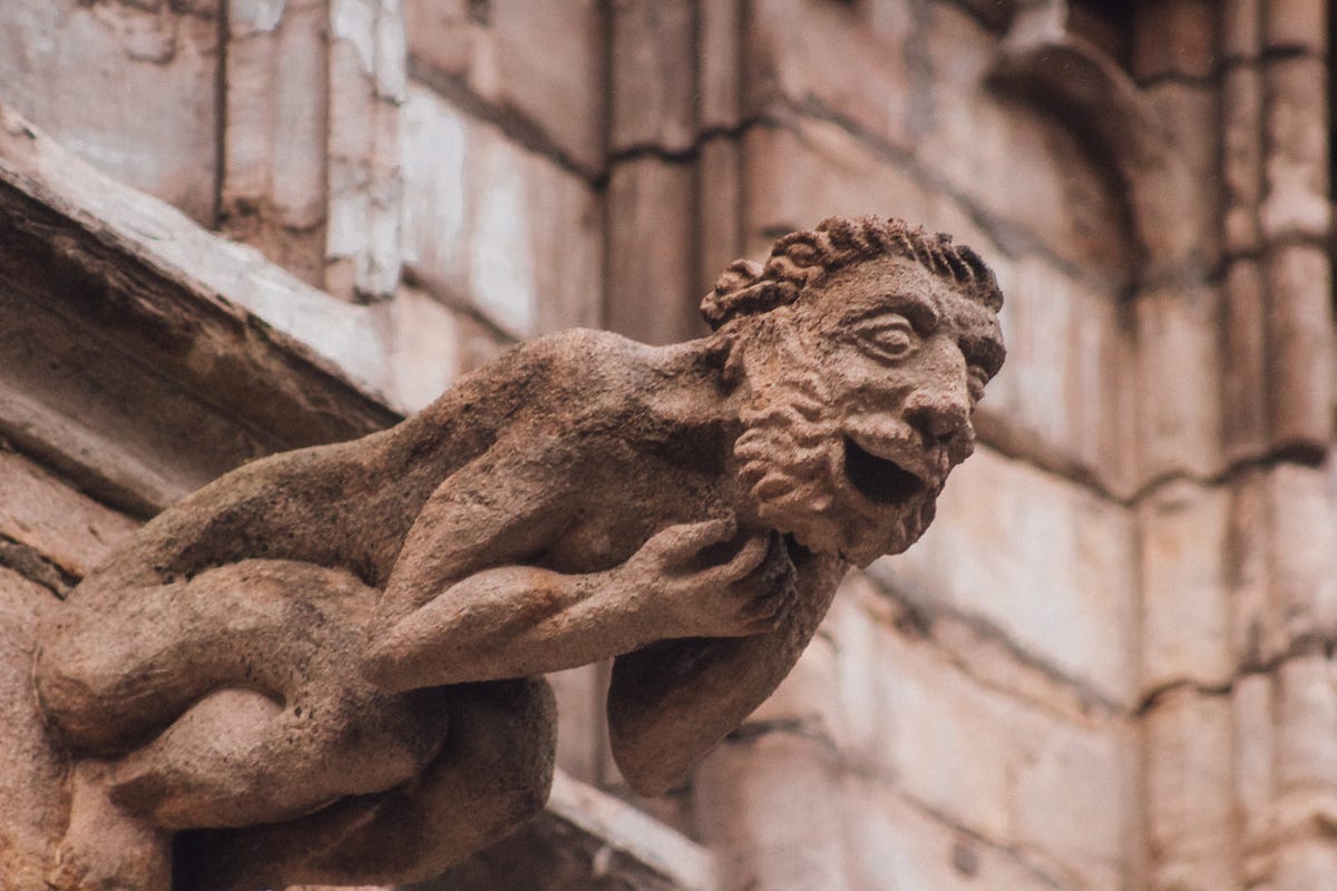 The Gargoyle: Hybrid Prose Poem. My brain beating like a lost heart ...