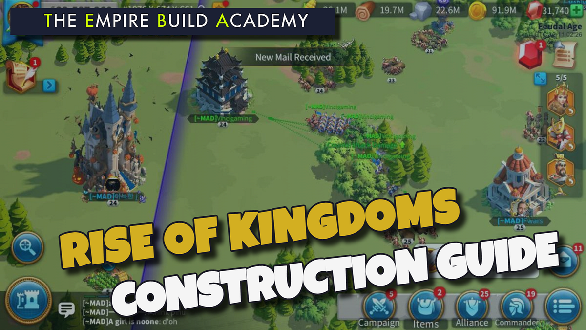 Rise of Kingdoms | Construction Guide | by The Empire Build Academy ...