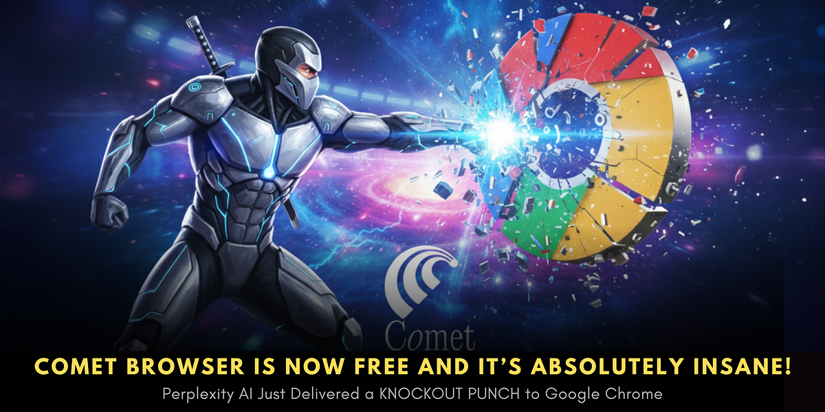 COMET BROWSER IS NOW FREE AND IT’S ABSOLUTELY INSANE! | by Anup ...