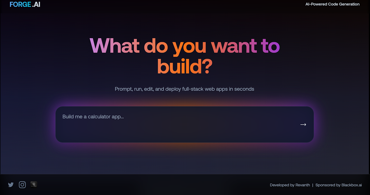 Harnessing AI for Code Generation with FORGE.AI | by Venkatasairevanthsannidhi | Mar, 2025 | Medium
