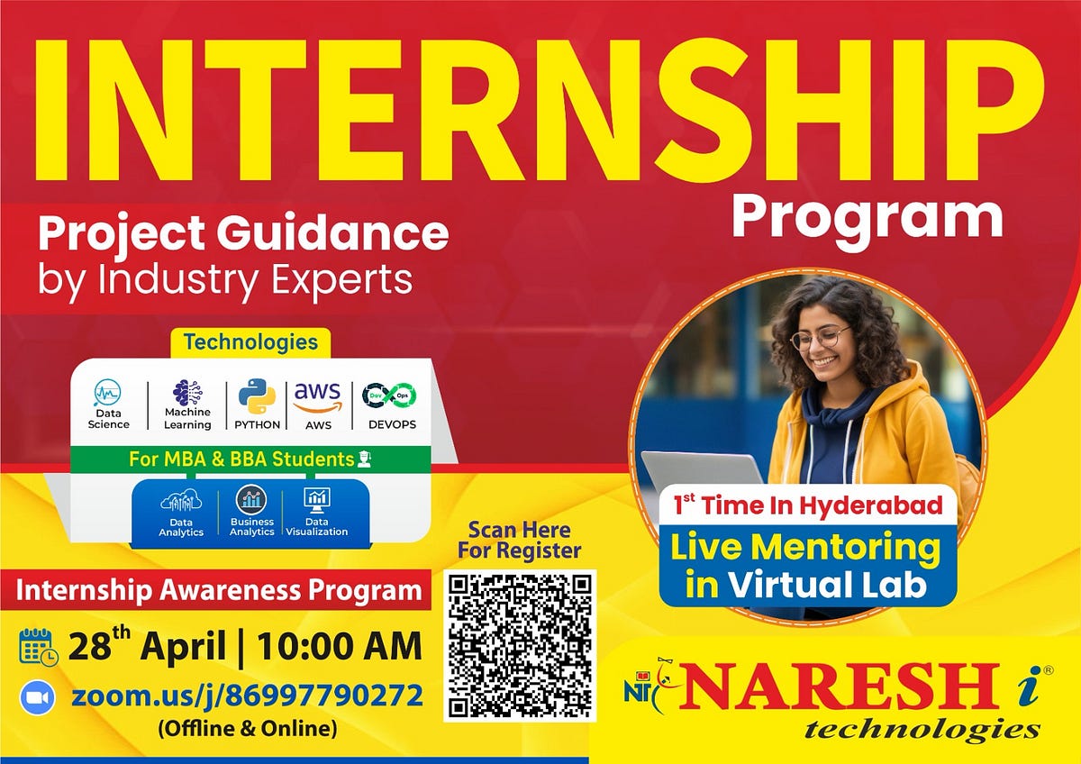 Free Internship Awareness Program in Naresh I Technologies | by Shivadm | Apr, 2024 | Medium