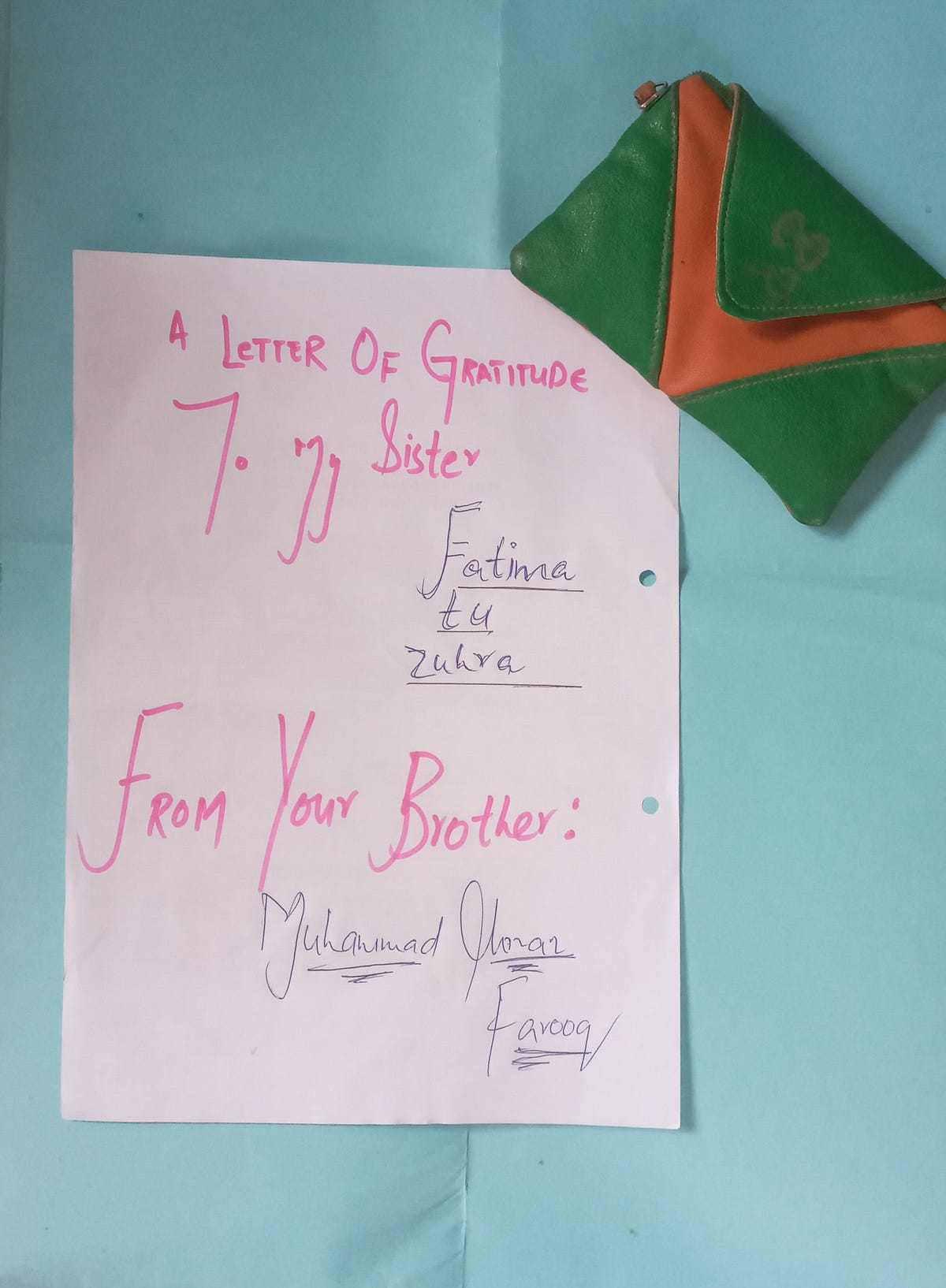 It’s my first time writing a gratitude letter to my sister as in our ...