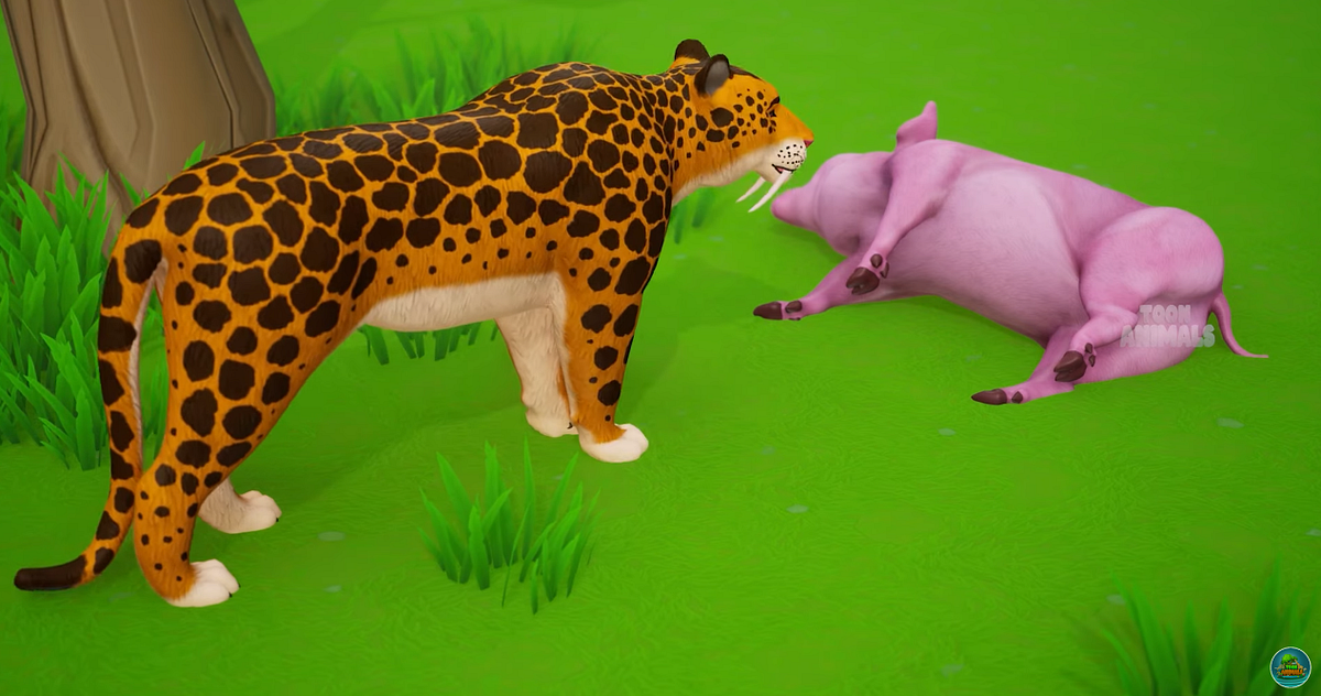 Farm Animals vs Saber Tiger: Who Will Win? | Animal Revolt Battles ...
