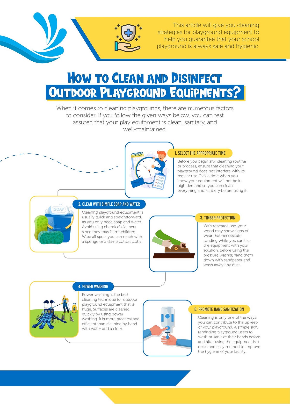 How to Clean and Disinfect Outdoor Playground Equipments - Creative ...